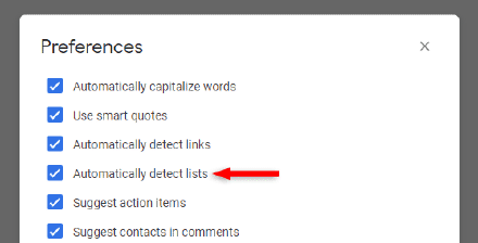 How to Disable the Automatic List Detection in Google Docs - Radu.link