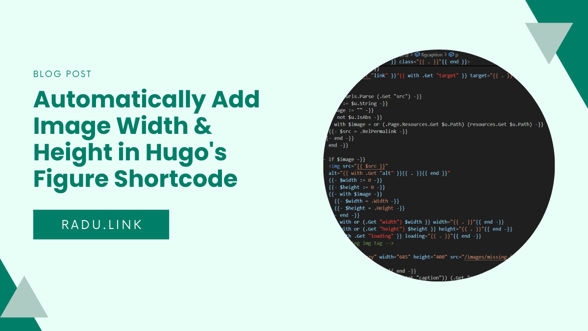 How to Automatically Add Image Width & Height in Hugo's Figure Shortcode - Radu.link